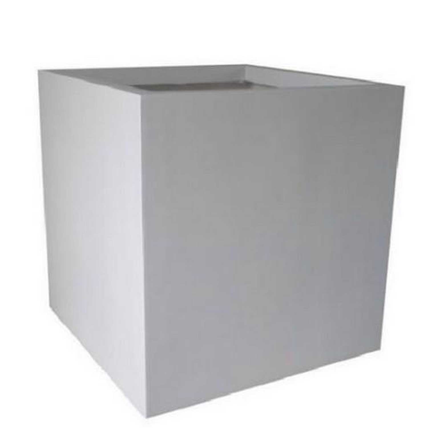 White Resin Cube (4 sizes 30cm/40cm/50cm/60cm) - 115 - Riverhill Garden ...