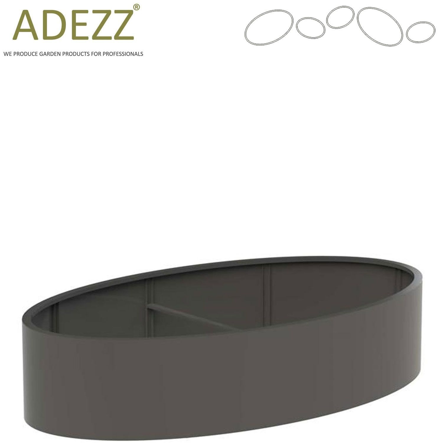 ADEZZ Aluminium Ellipse Planter | Riverhill Garden Supplies