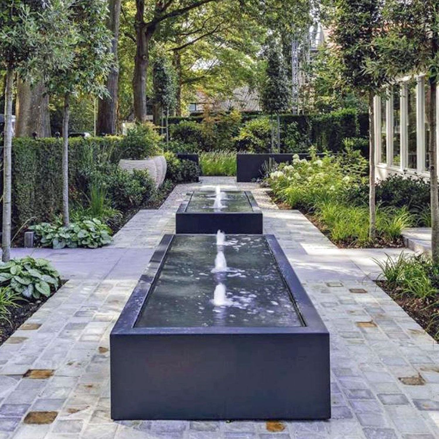 ADEZZ ALUMINIUM WATER TABLE AB4 | 300CM X 100CM X 40CM | MODERN GARDEN ...