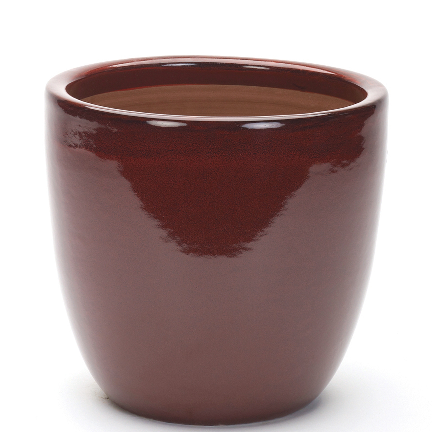 Red Glazed Low Egg Pot (4 sizes) - CA97R - Carnival - Riverhill Garden ...