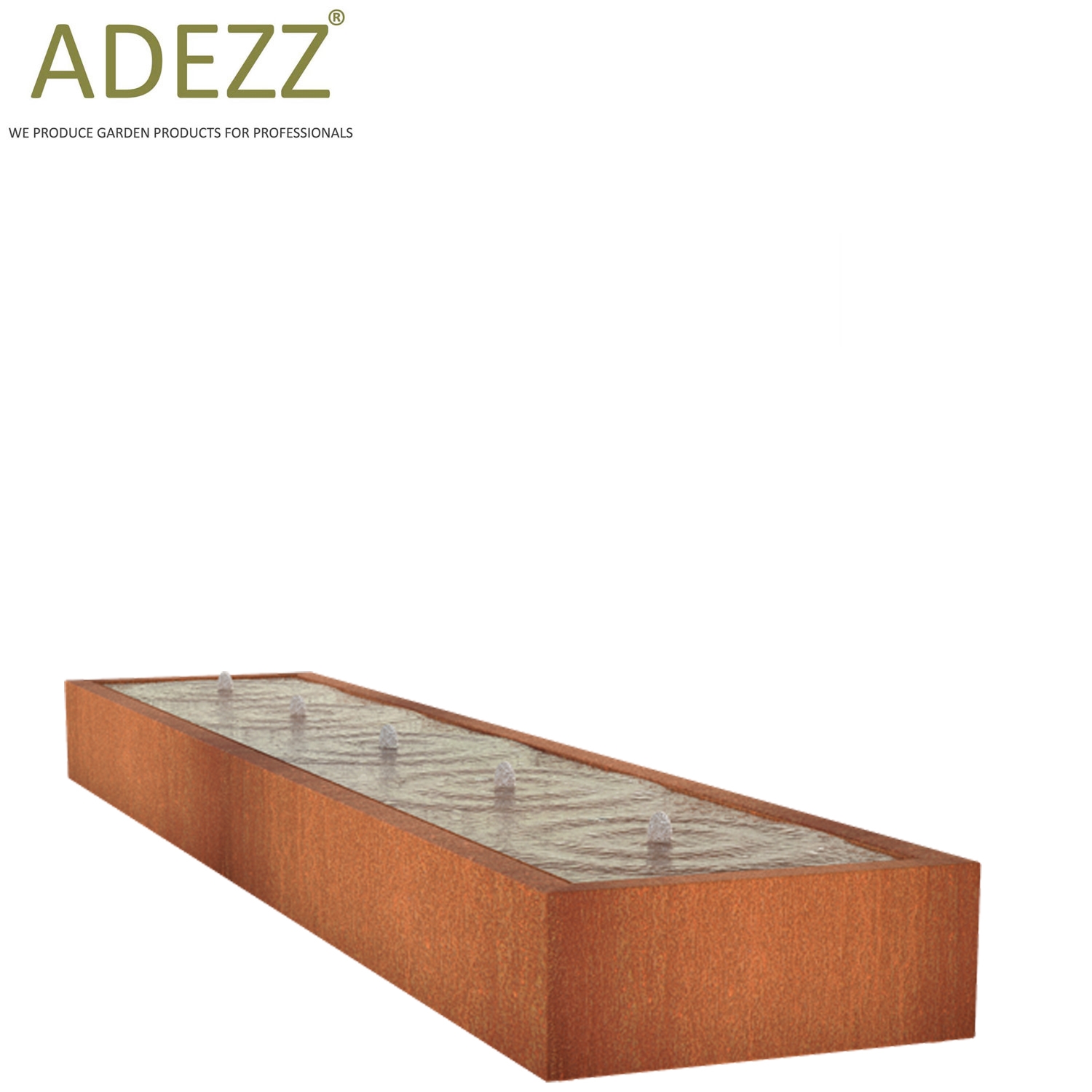 CB2 ADEZZ Corten Steel Water Table Feature