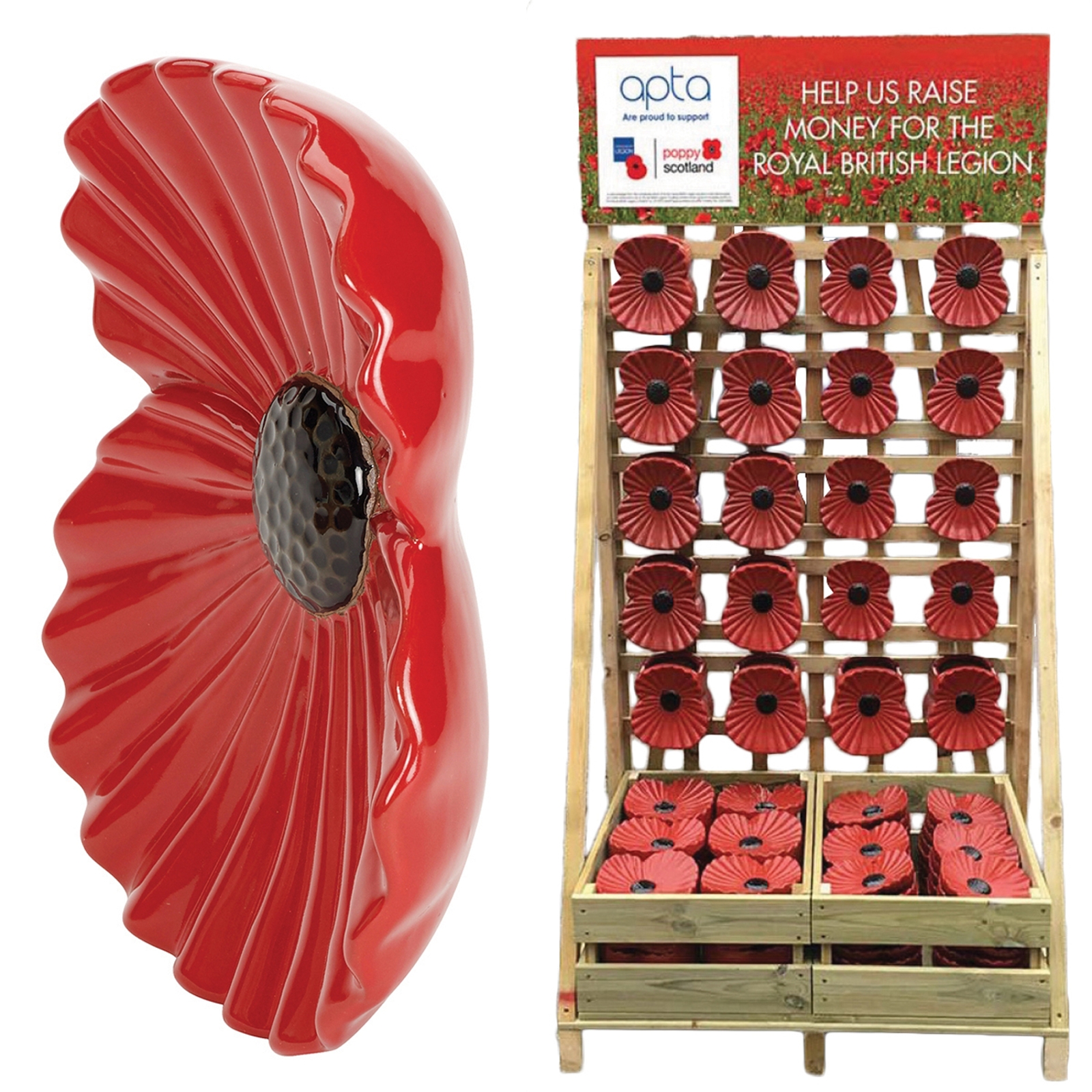 Apta Poppy Wall Plaque - RBL21 - APTA - Riverhill Garden Supplies