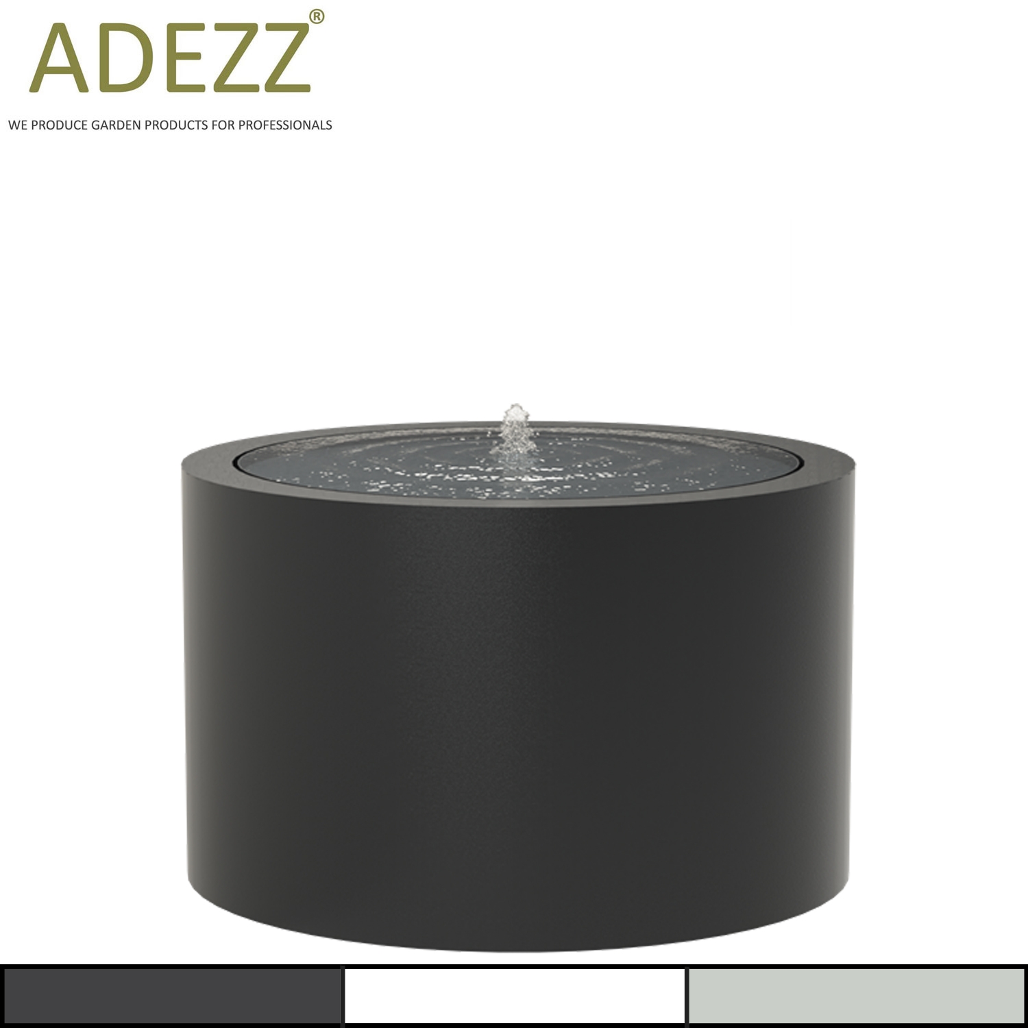 ADEZZ Aluminium Round Water Table D120cm x H75cm (1 Fountain + LED ...