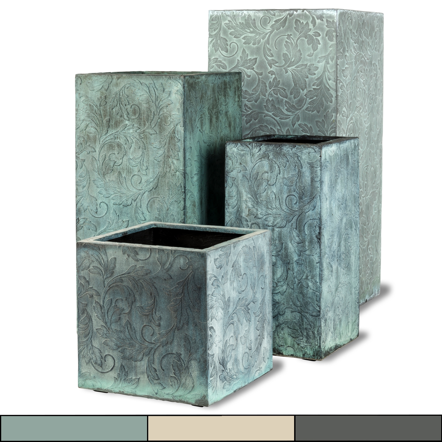 Fibreglass Fairhaven Tall Square Planters (4 sizes) - CGFAIR - CGP East ...