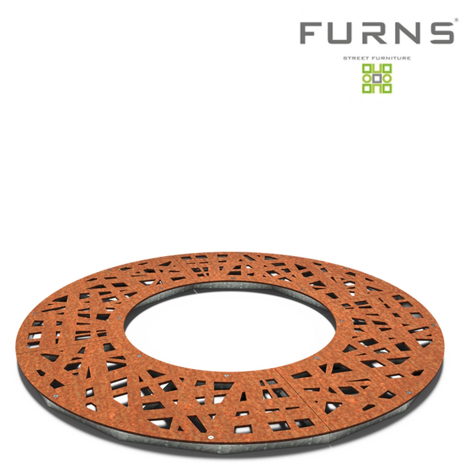 FURNS Corten Steel Round Intersect Tree Grate (5 sizes) - IRTG - FURNS ...