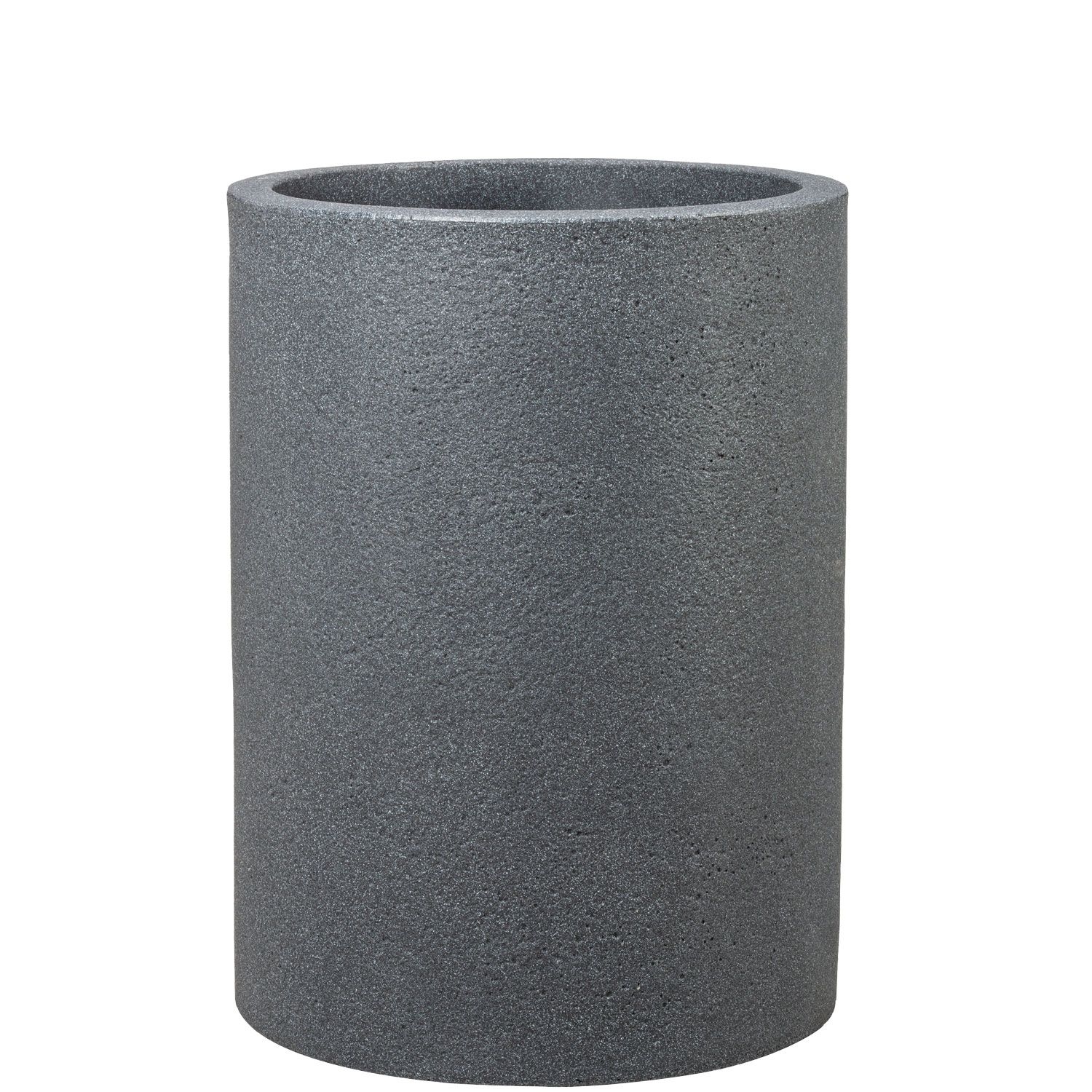 Lightweight Black Beton Tall Round Planter by APTA pottery
