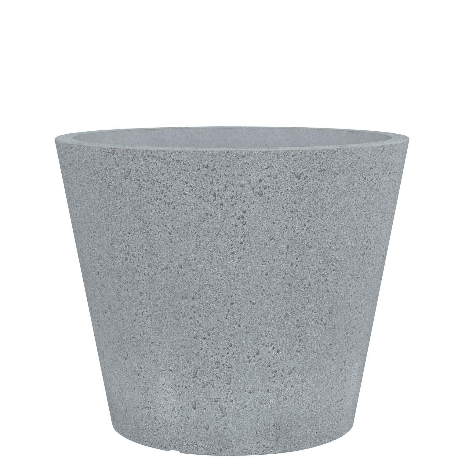 Lightweight Grey Beton Conical Pot